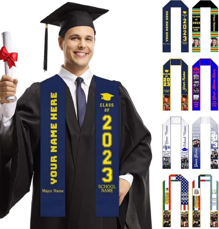 Personalized Satin Graduation Stoles for the Class of 2025 - Sashesmaker